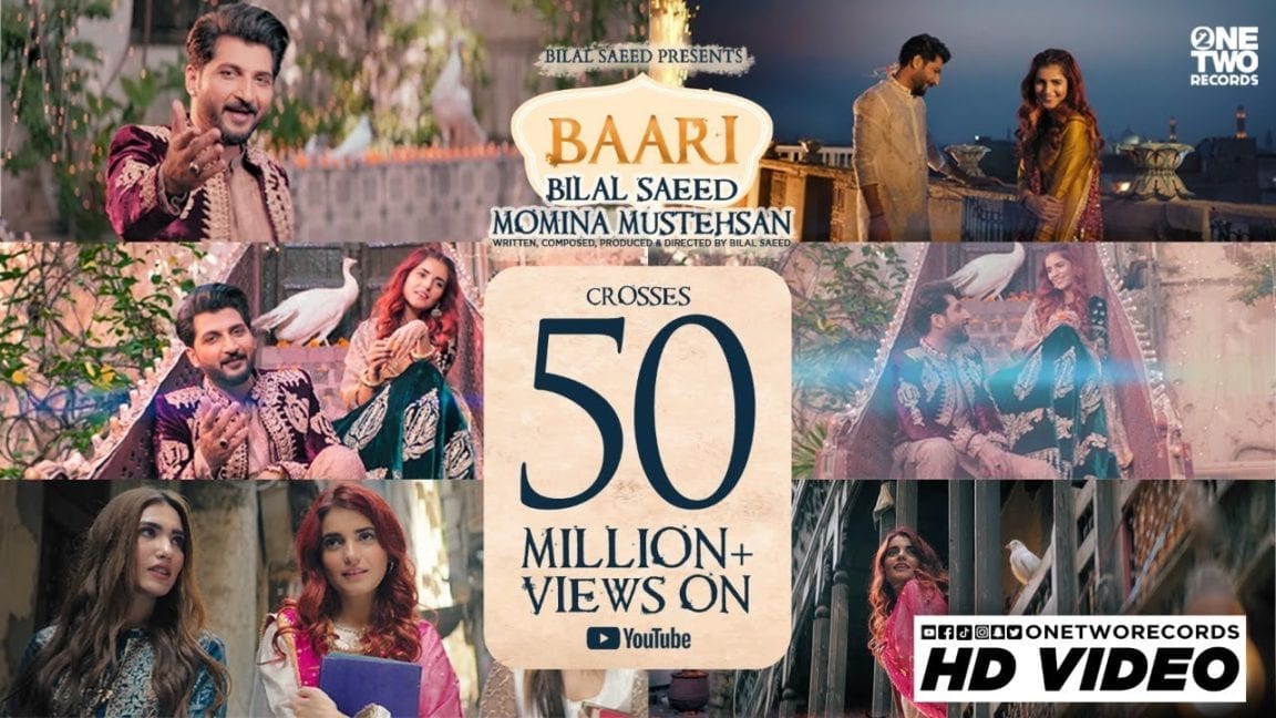 BAARI LYRICS - Bilal Saeed, Momina Mustehsan | LyricsBogie