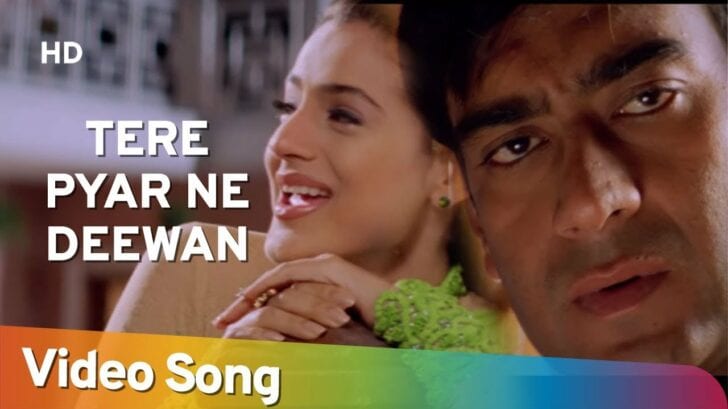 TERE PYAR NE DEEWANA LYRICS तेरे प्यार ने दीवाना - Zameer - Alka Yagnik ...