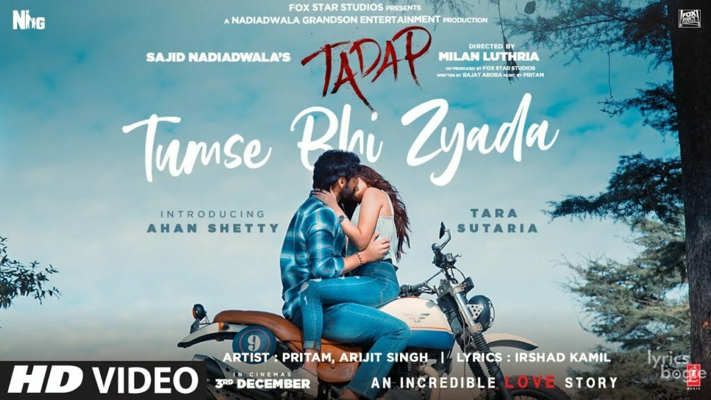 Tadap Songs Lyrics & Videos [All Songs List]- LyricsBogie
