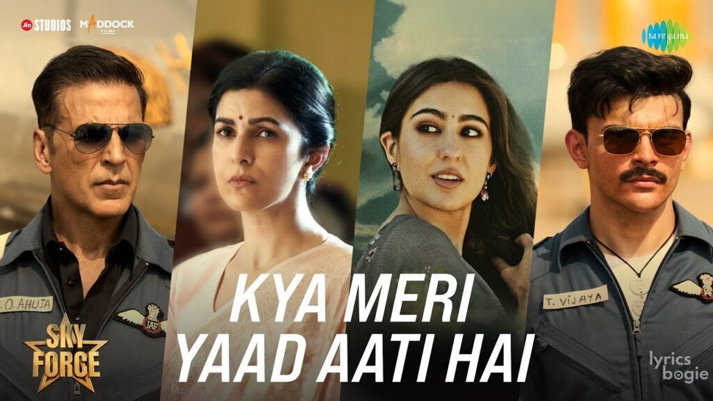 KYA MERI YAAD AATI HAI LYRICS क्या मेरी याद आती है - Sky Force - Vishal Mishra | LyricsBogie